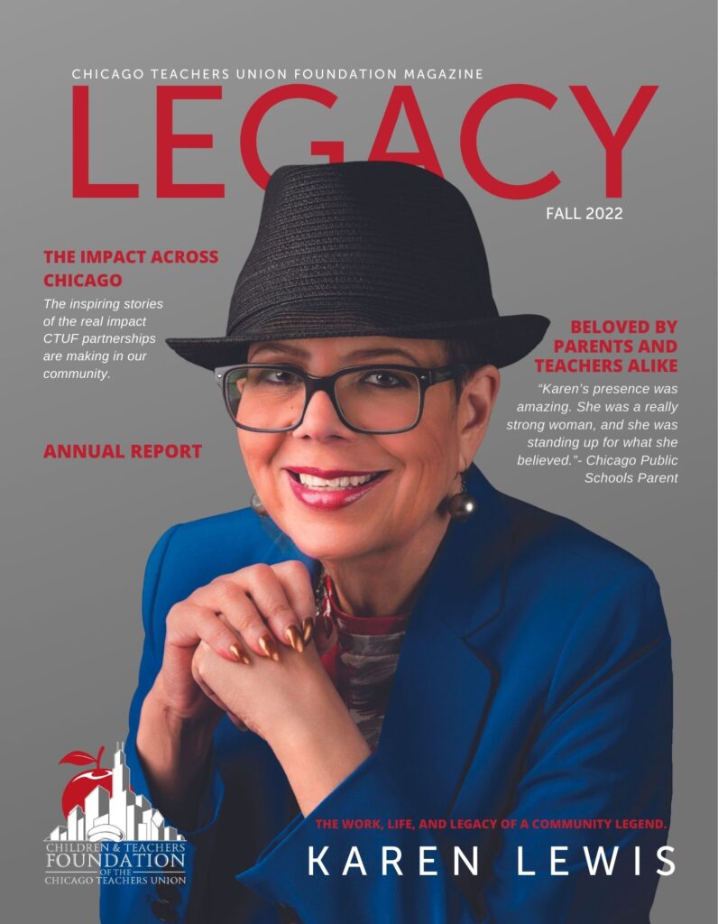 CTUF Magazine: Legacy of Karen GJ Lewis, NBCT - Chicago Teachers Union ...
